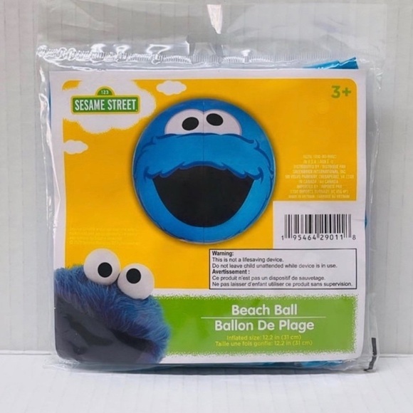 Sesame Street | Toys | Sesame Street Cookie Monster Beach Ball | Poshmark